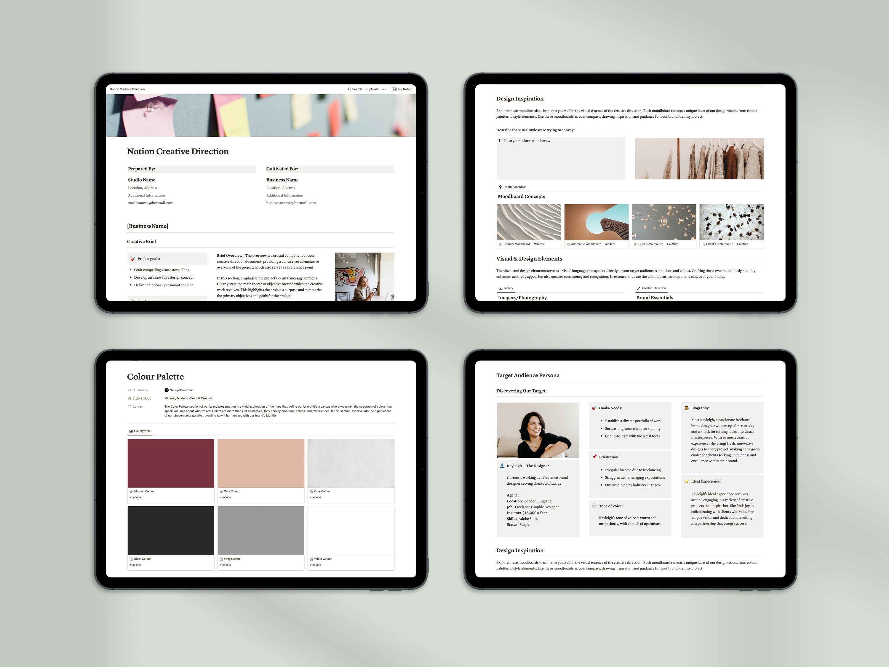 Essential Notion Branding Kit | Strategy Workbook | Project Proposal ...