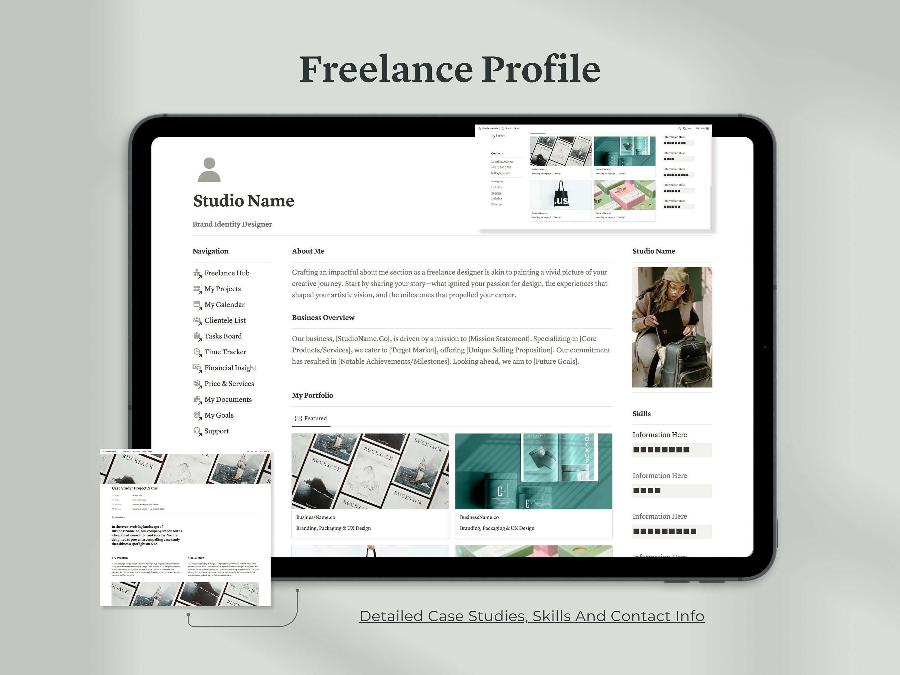 Notion Freelance Dashboard Hub | Professional Notion Template | Your ...