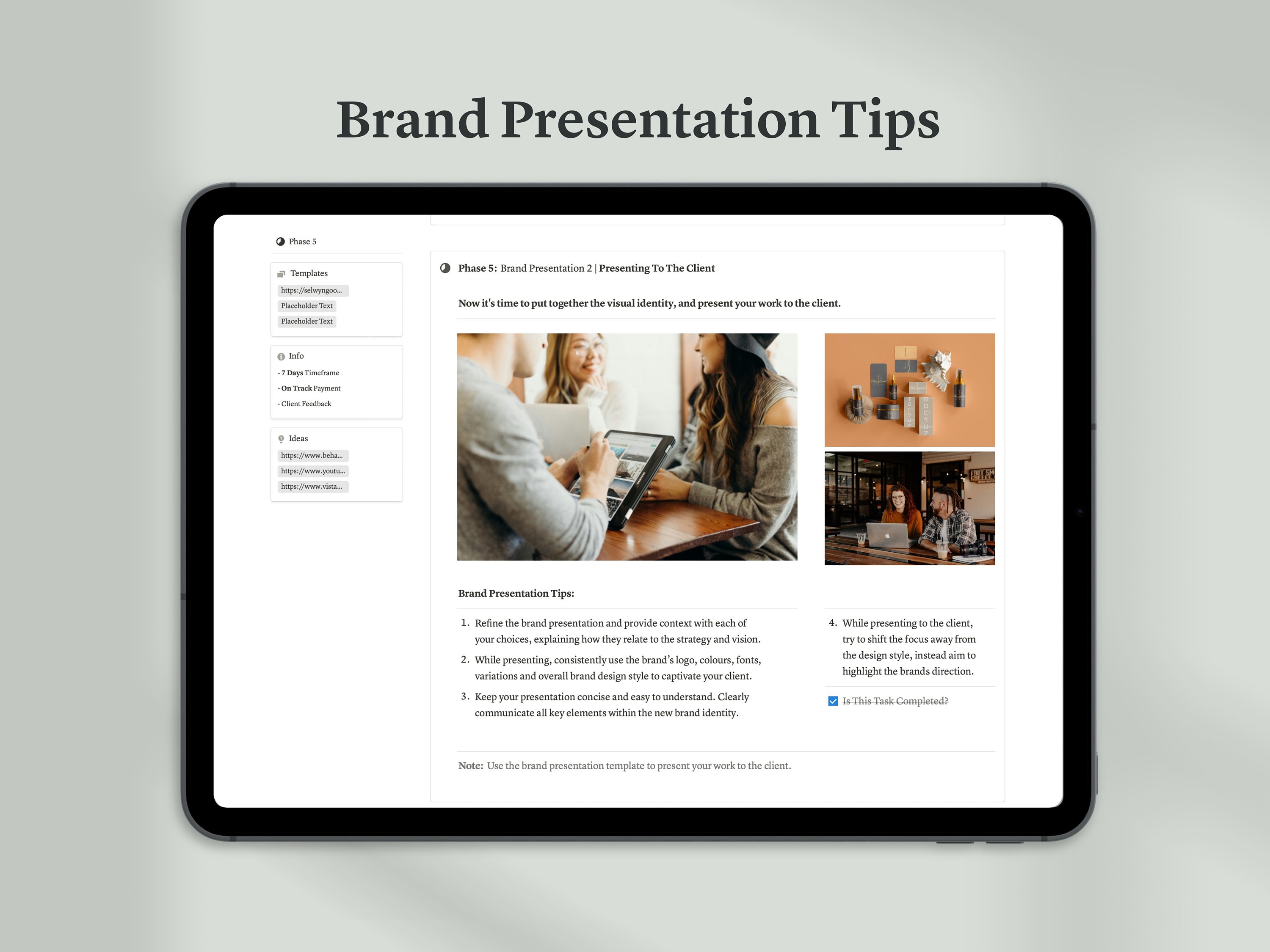 Notion Project Framework Hub Professional Notion Template Roadmap to ...