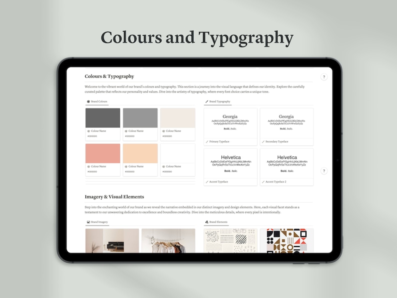 Notion Brand Guidelines Template Professional Notion Template Craft ...