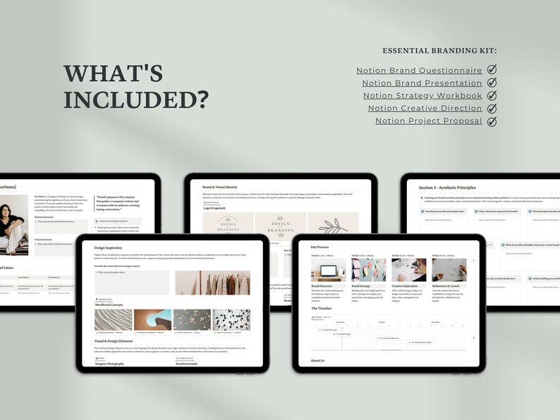 Essential Notion Branding Kit | Strategy Workbook | Project Proposal ...