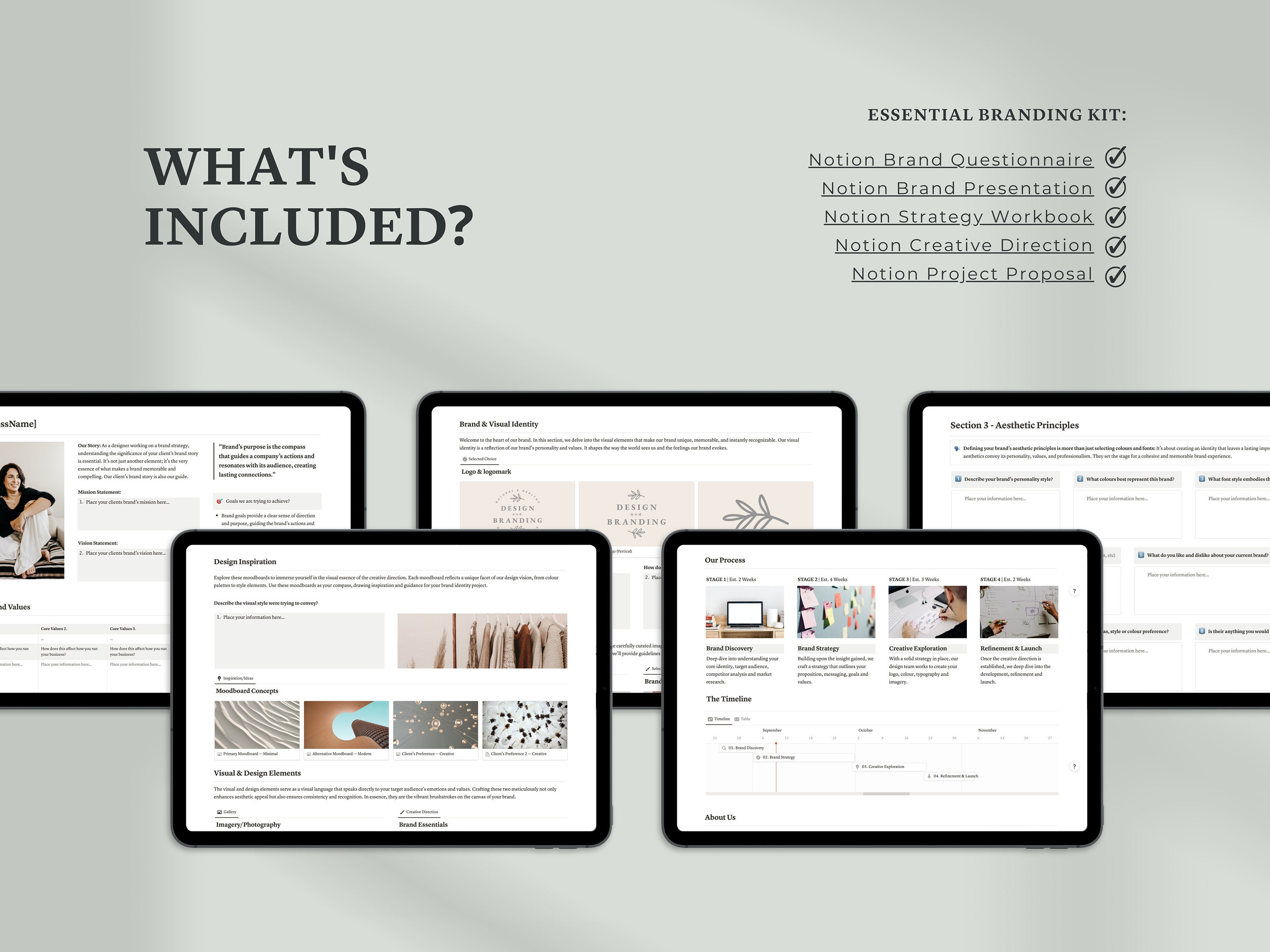 Essential Notion Branding Kit | Strategy Workbook | Project Proposal ...