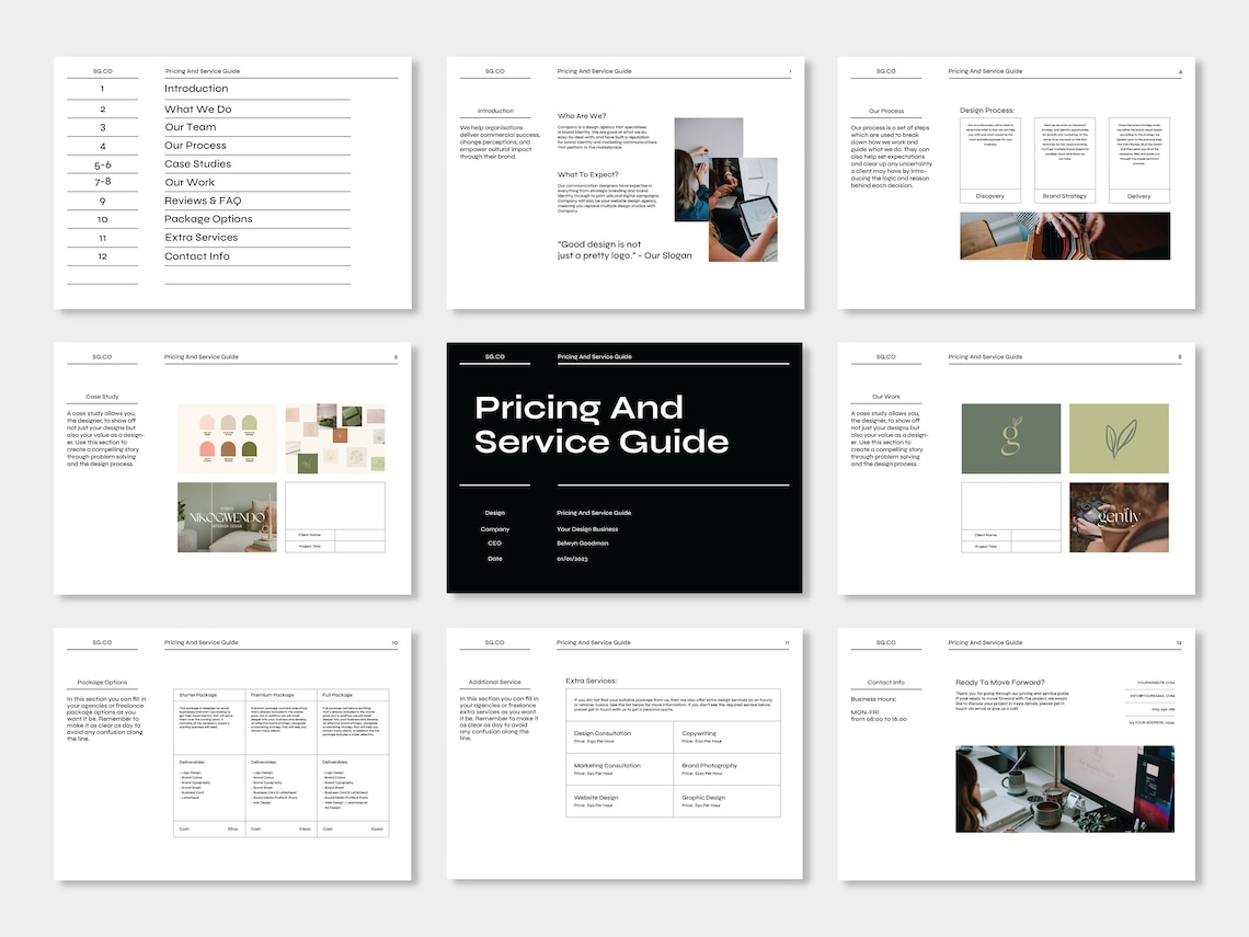 Ultimate Branding Kit Bundle Adobe Illustrator Professional Templates ...