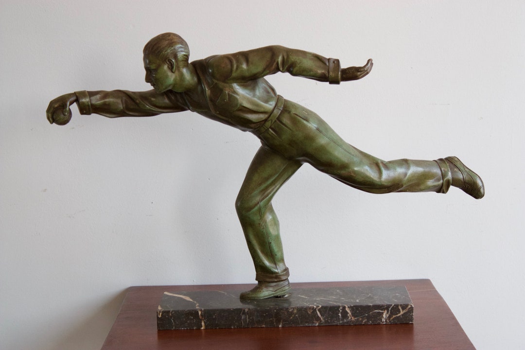 1920's Cold Painted Bronze Statue - Etsy