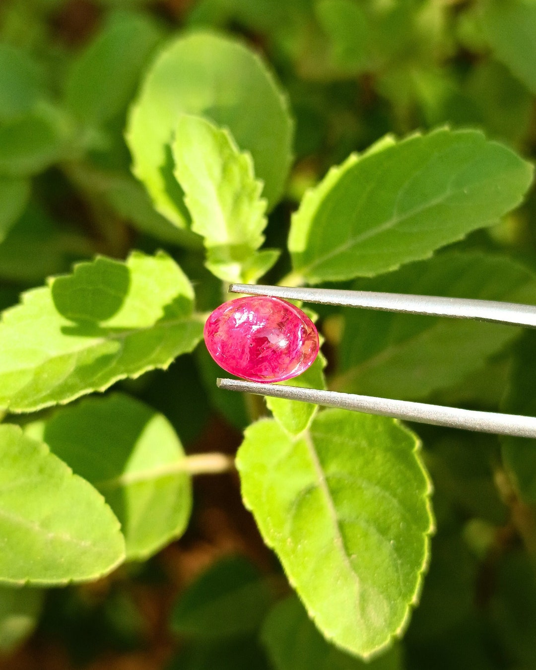 Beautiful Pink Color Spinel Smooth Oval Shape Cabochon Stone 7x9 Mm ...