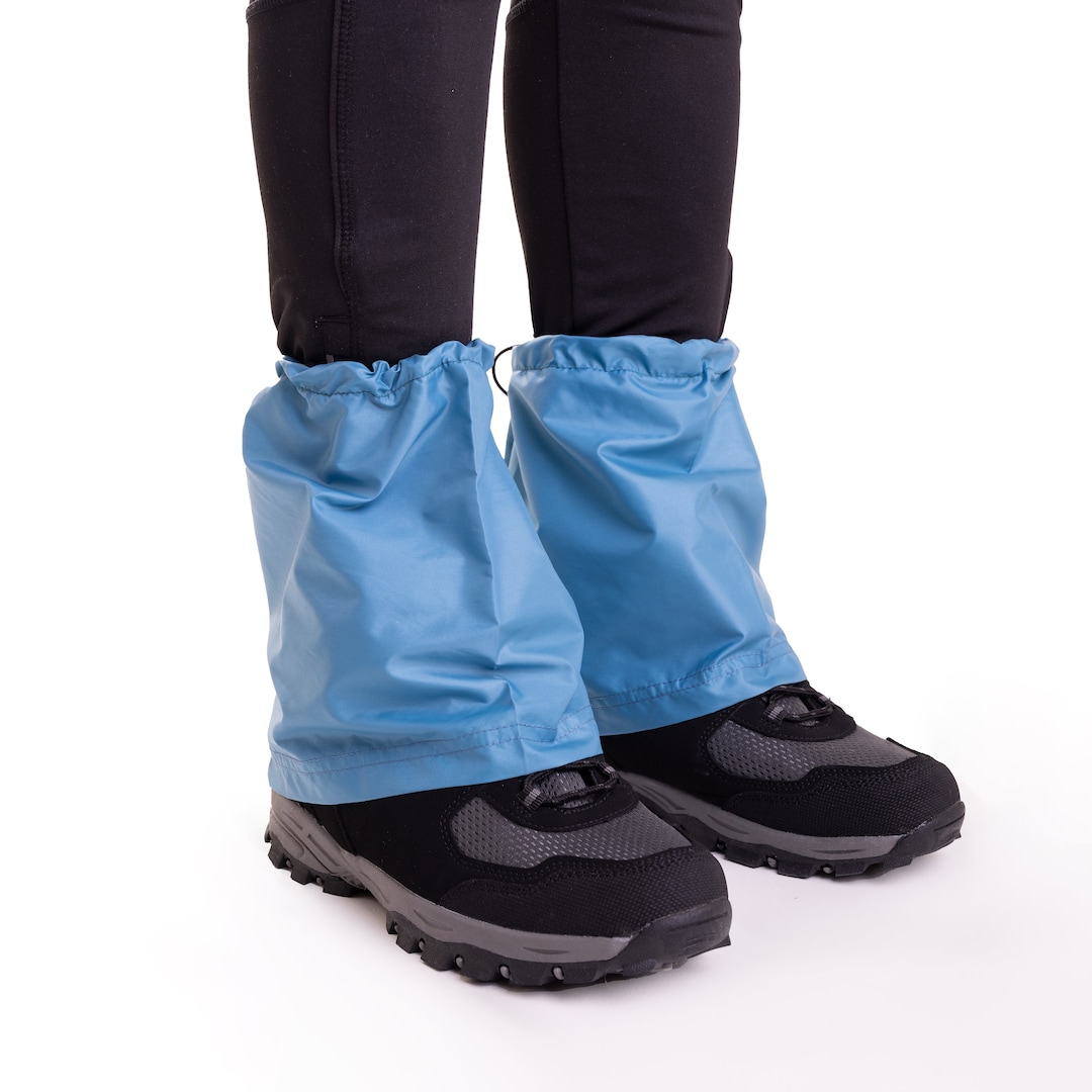 Lightweight Water Resistant Hiking Gaiters, Pull Cord Boot Cuffs, Over ...
