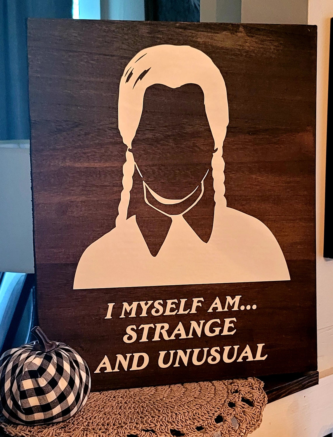 Wednesday Addams, Halloween Wall Decor, Addams Family - Etsy