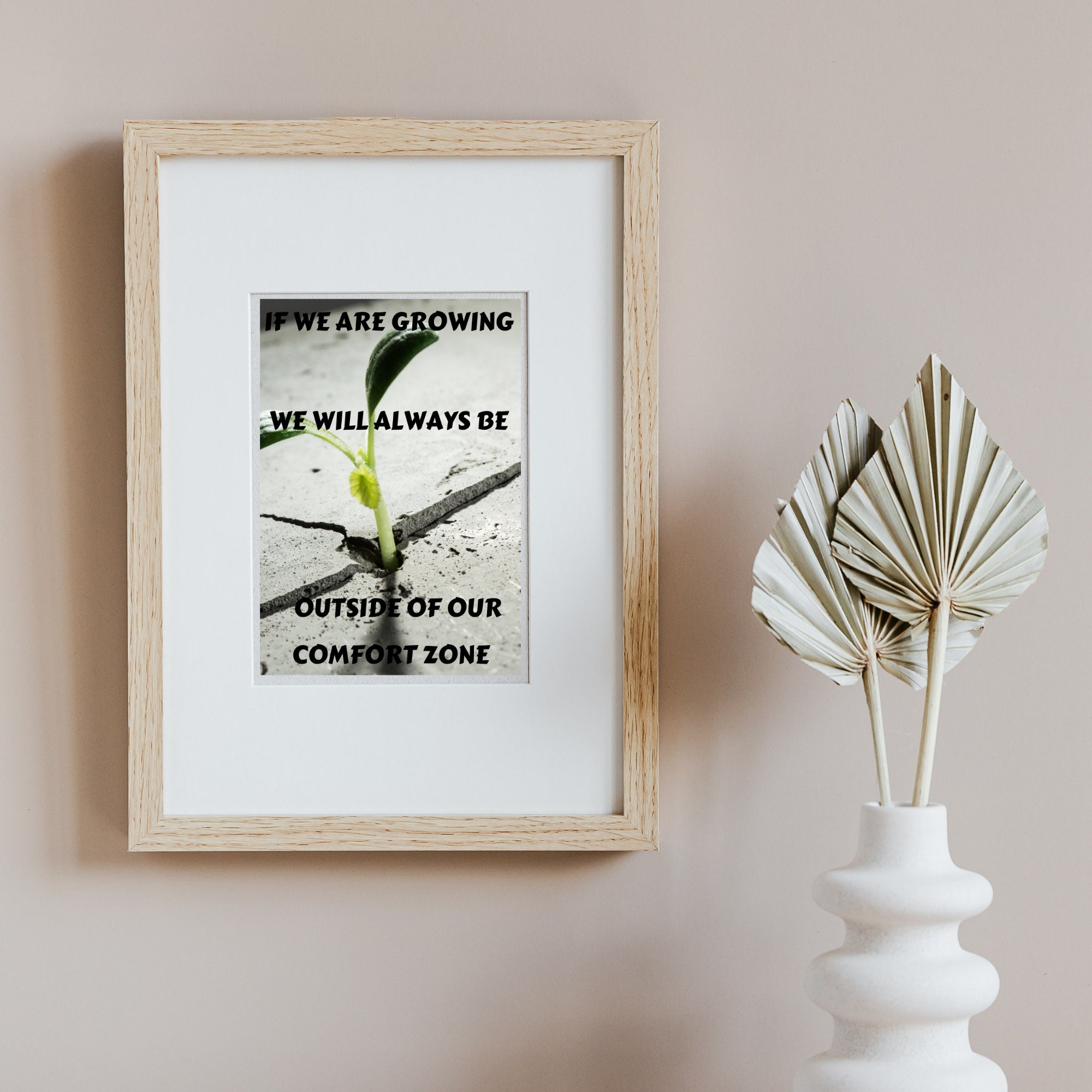 Comfort Zone Printable Quotes Motivational Print Wall - Etsy