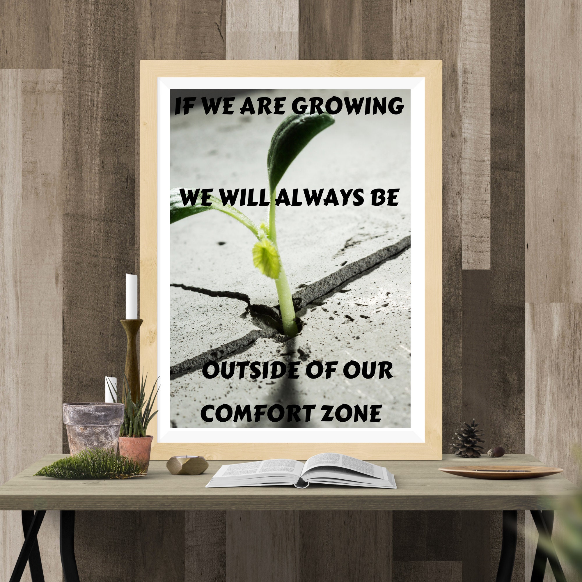 Comfort Zone Printable Quotes Motivational Print Wall - Etsy