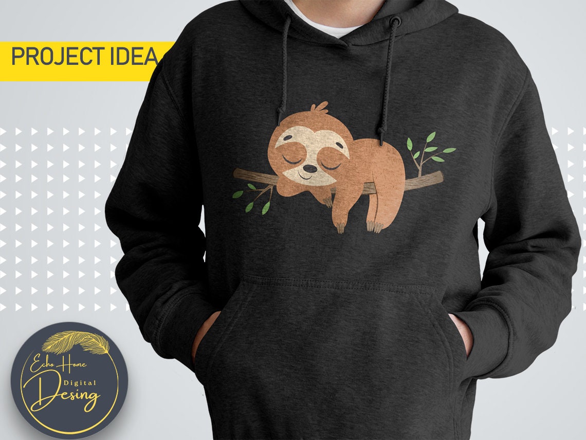 Cute Sloth SVG Layered Cut File Kawaii Baby Sloth Cutting File - Etsy