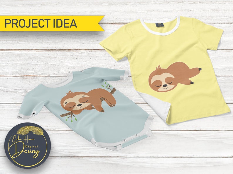 Cute Sloth SVG Layered Cut File Kawaii Baby Sloth Cutting File - Etsy