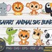 Safari Animals Layered SVG Cute African Jungle Animal Cut File Cricut ...