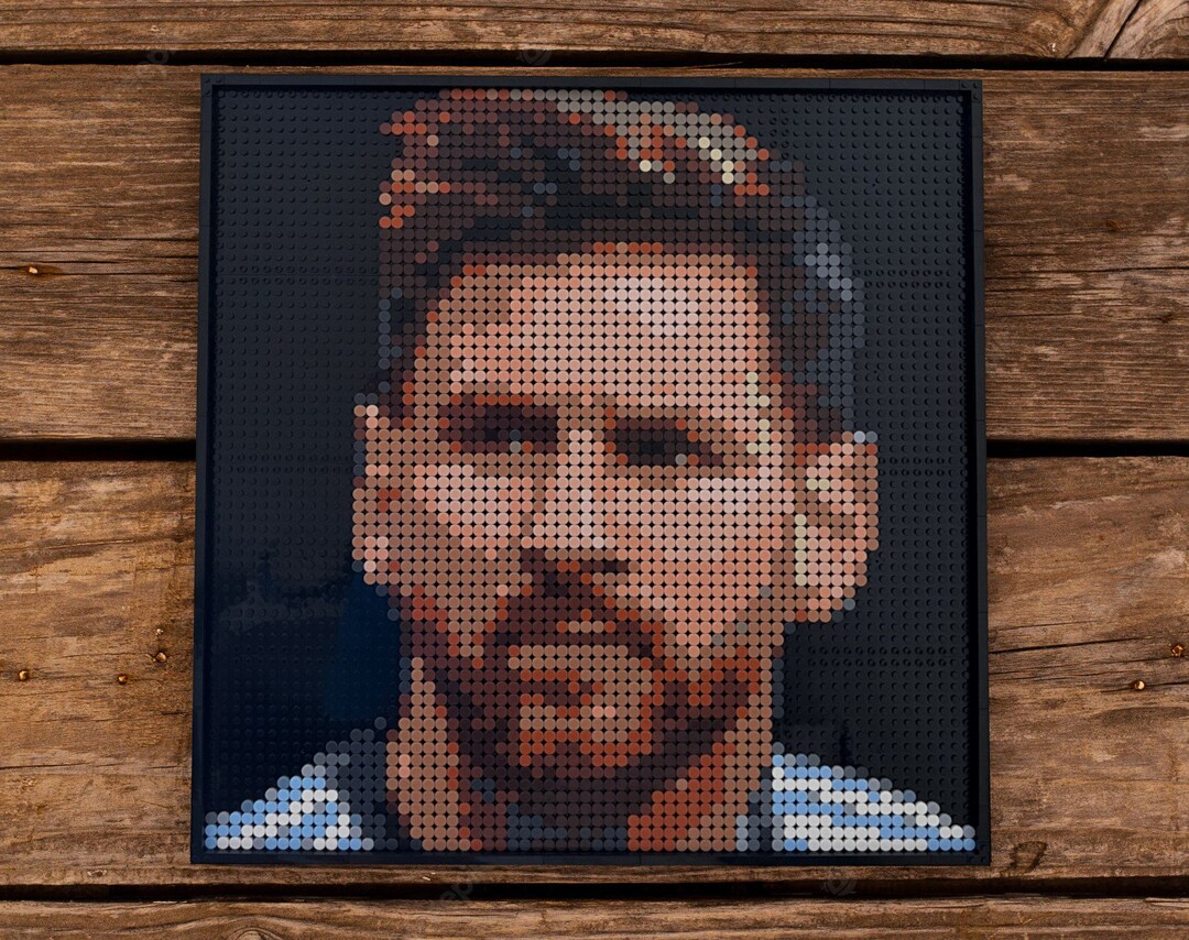 Messi Toy-brick Wall Painting - Etsy