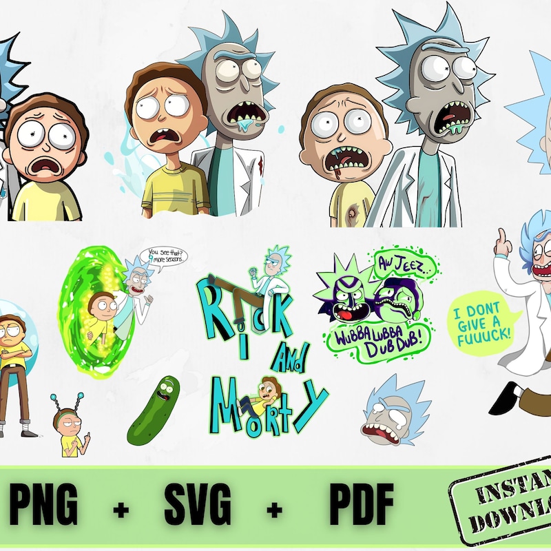 Rick and Morty Svg - Etsy
