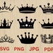 King Royal Crown Svg Bundle, King Crown Svg, Queen Crown Svg, Princess ...
