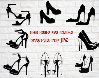 High Heels SVG Bundle, Heels Silhouette, High Heels Clipart, Woman ...