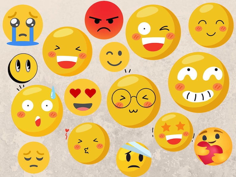 Emoji SVG Collection, Emoji Clipart, Emoji Bundle, Feeling Emoji Design ...