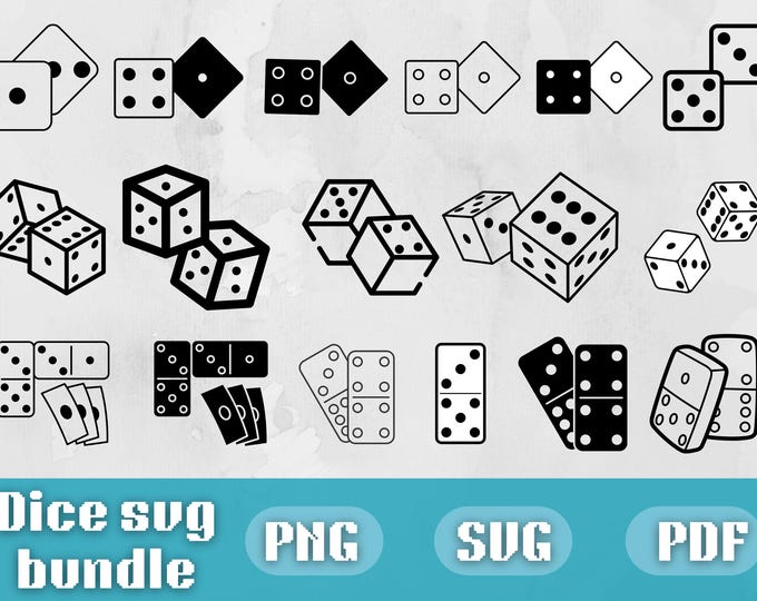 Dice SVG, PNG, Cricut, Fruit SVG, Dice Faces Set Svg, Casino Svg - Etsy ...