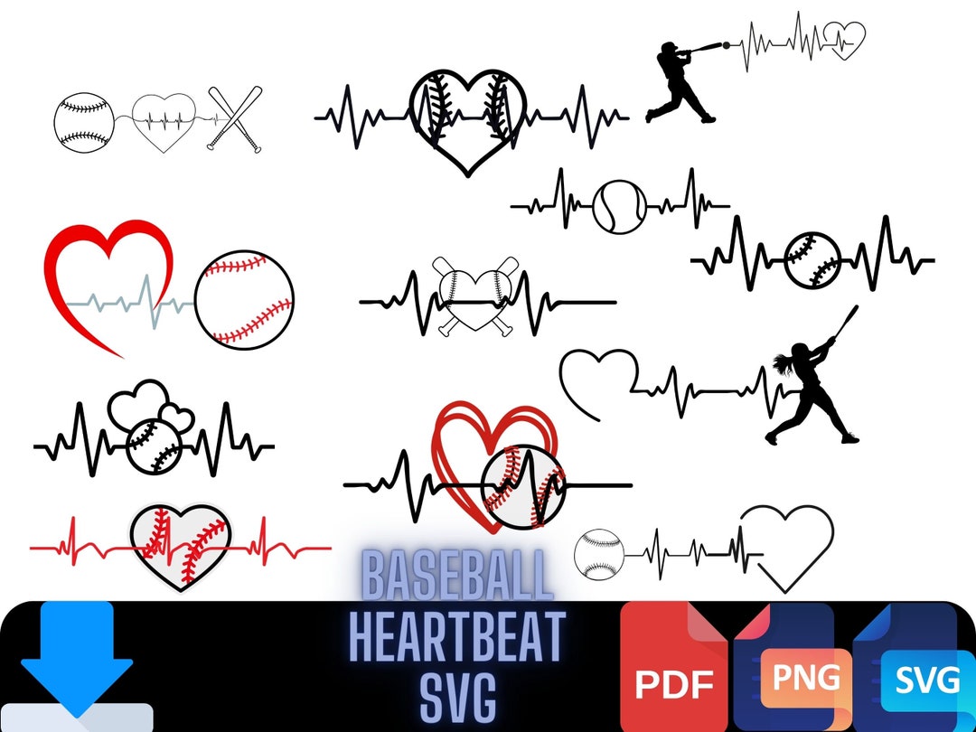 Sports Bundle SVG, Bundle SVG, Sports Heartbeat SVG, Heartbeat Svg ...