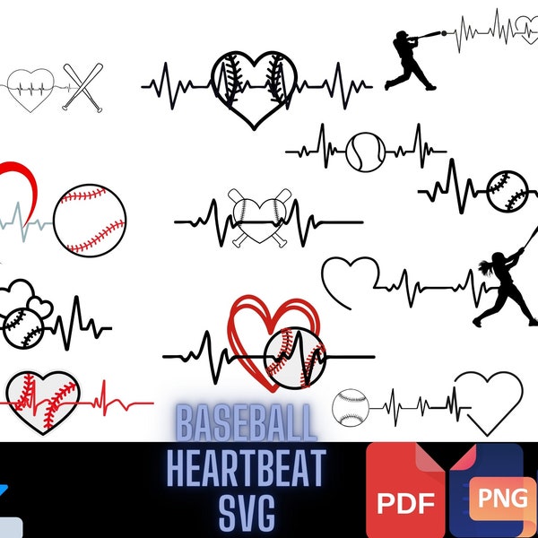Heartbeat Svg - Etsy