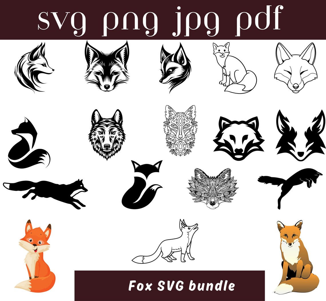 Fox Svg, Fox Svg, Fox Svg, Fox Svg, Cricut Svg Files, Pickup Fox Fox ...