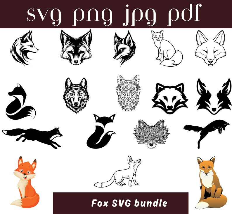 Fox Svg, Fox Svg, Fox Svg, Fox Svg, Cricut Svg Files, Pickup Fox Fox ...