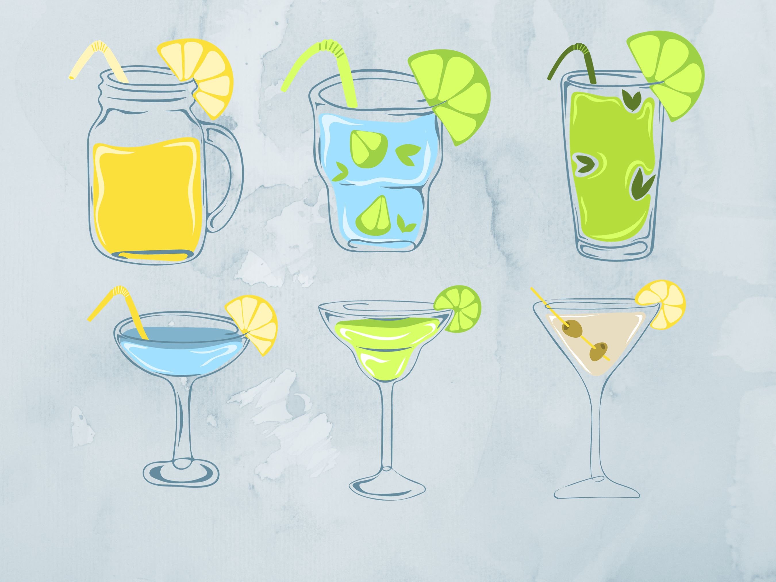 Cocktail SVG Bundle, Cocktail SVG, Layered Cocktail Bundle, Cricut SVG ...