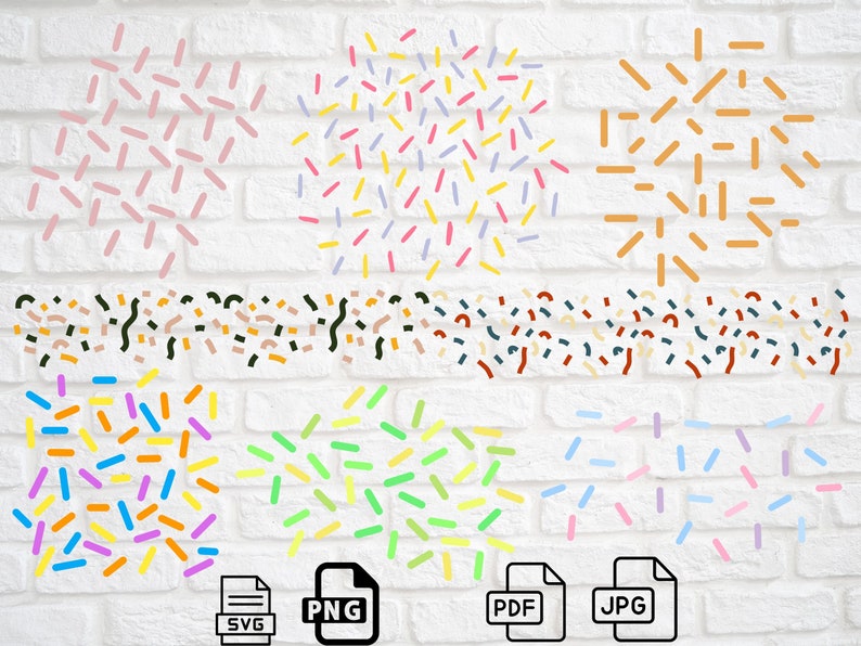 Sprinkles SVG Bundle, Sprinkles SVG, Sprinkles Clipart, Sprinkles ...