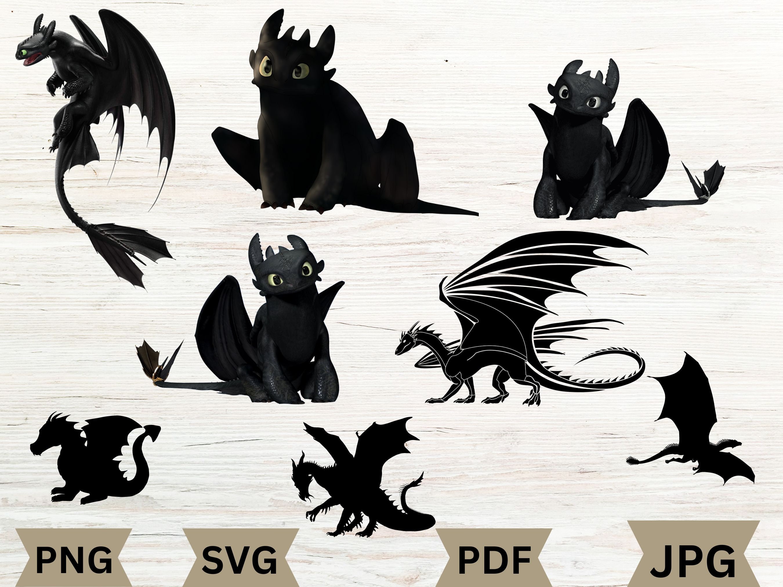 Toothless Dragon Svg Bundle, Toothless SVG, Train Your Dragon SVG ...
