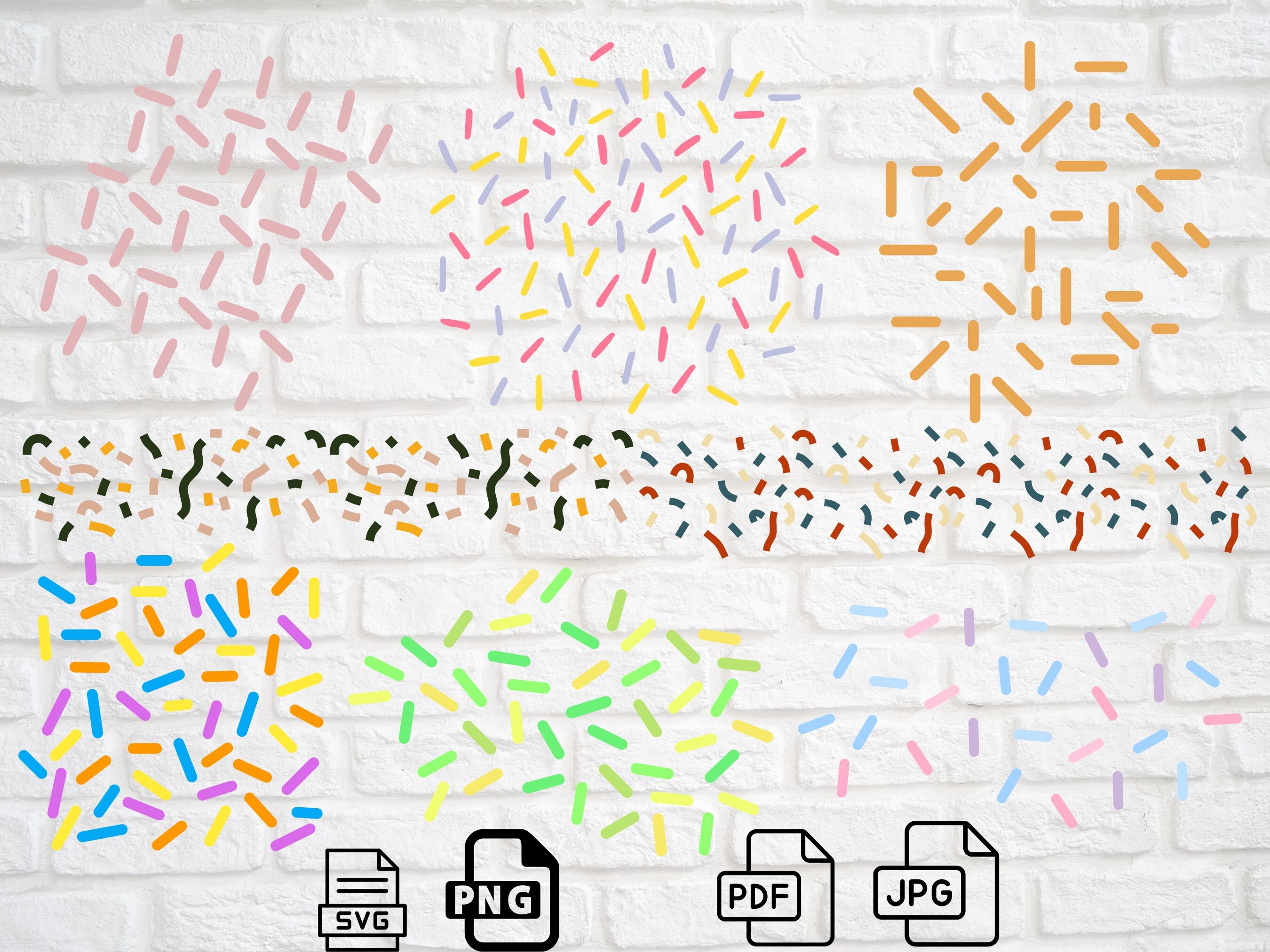 Sprinkles SVG Bundle, Sprinkles SVG, Sprinkles Clipart, Sprinkles ...