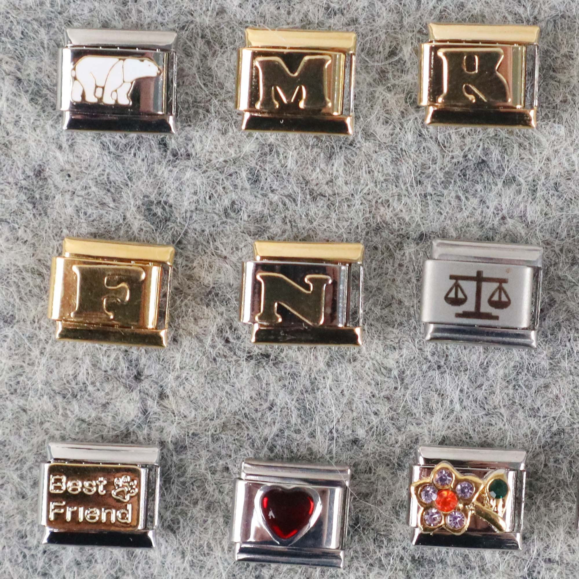 Italian Charms Bracelet, Classic 9mm Size, Custom Bracelet, Your Choice ...