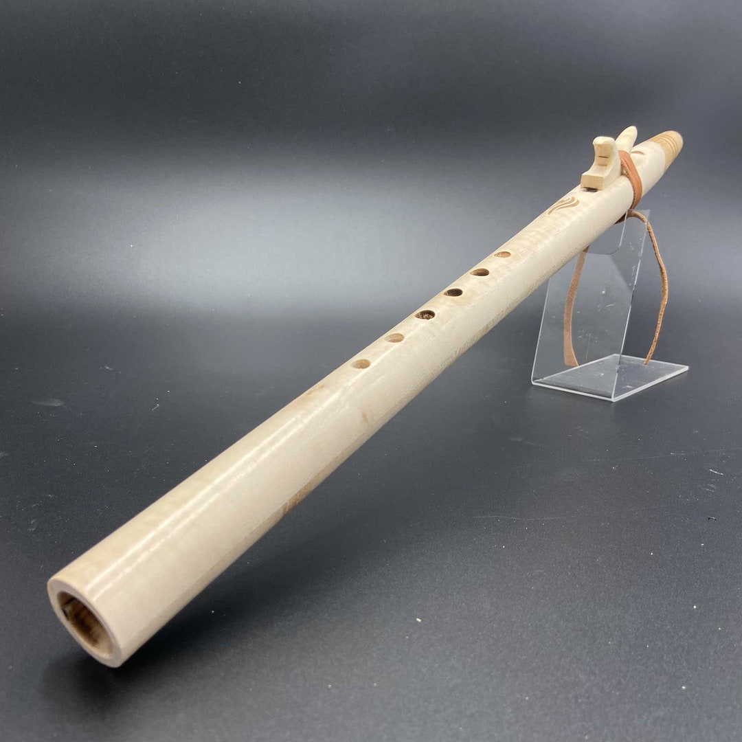 Native American Maple and Oak Flute - F# Tone 440hz With Maple Block ...