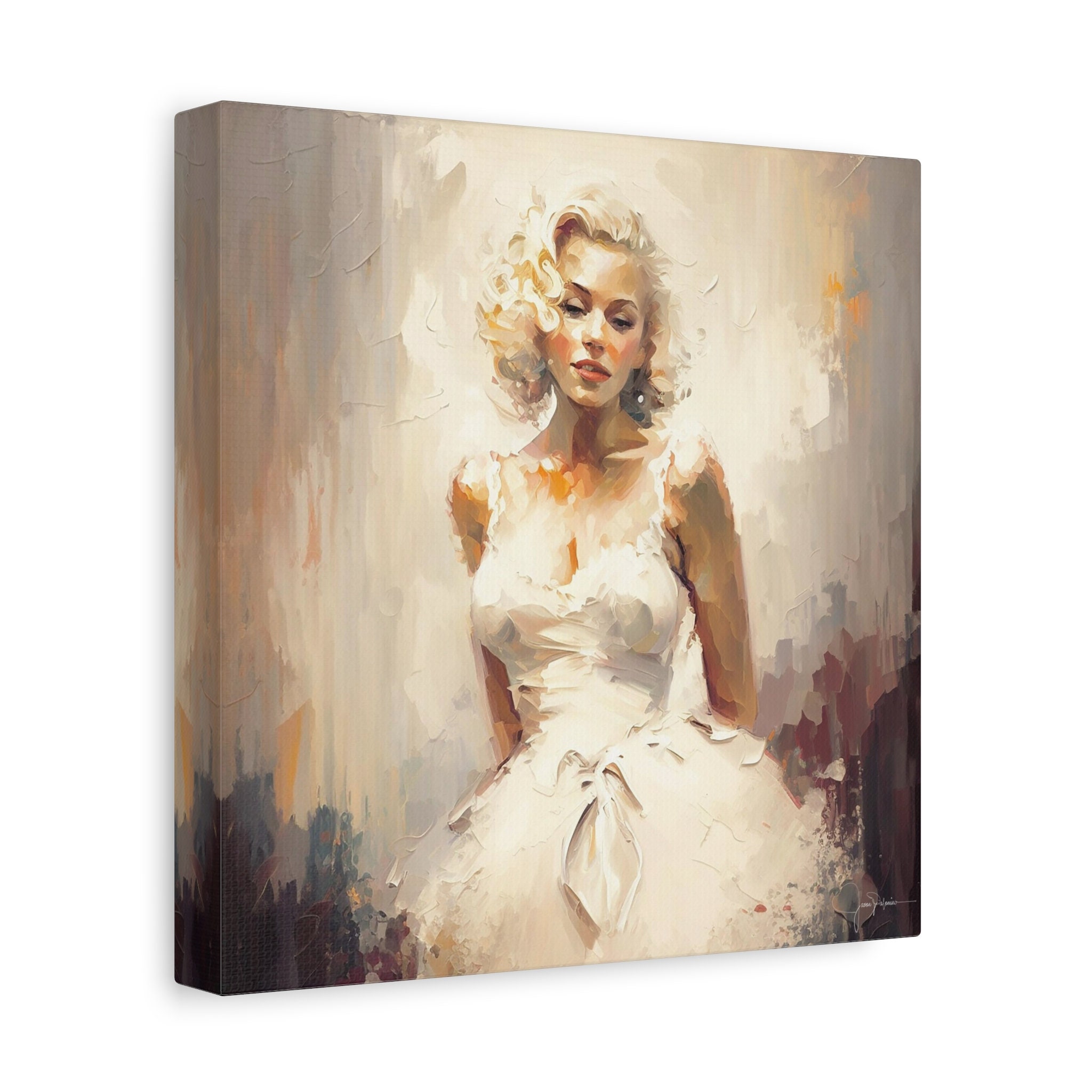 Marilyn Monroe Original Abstract Oil Painting on Canvas Print, Ready to ...