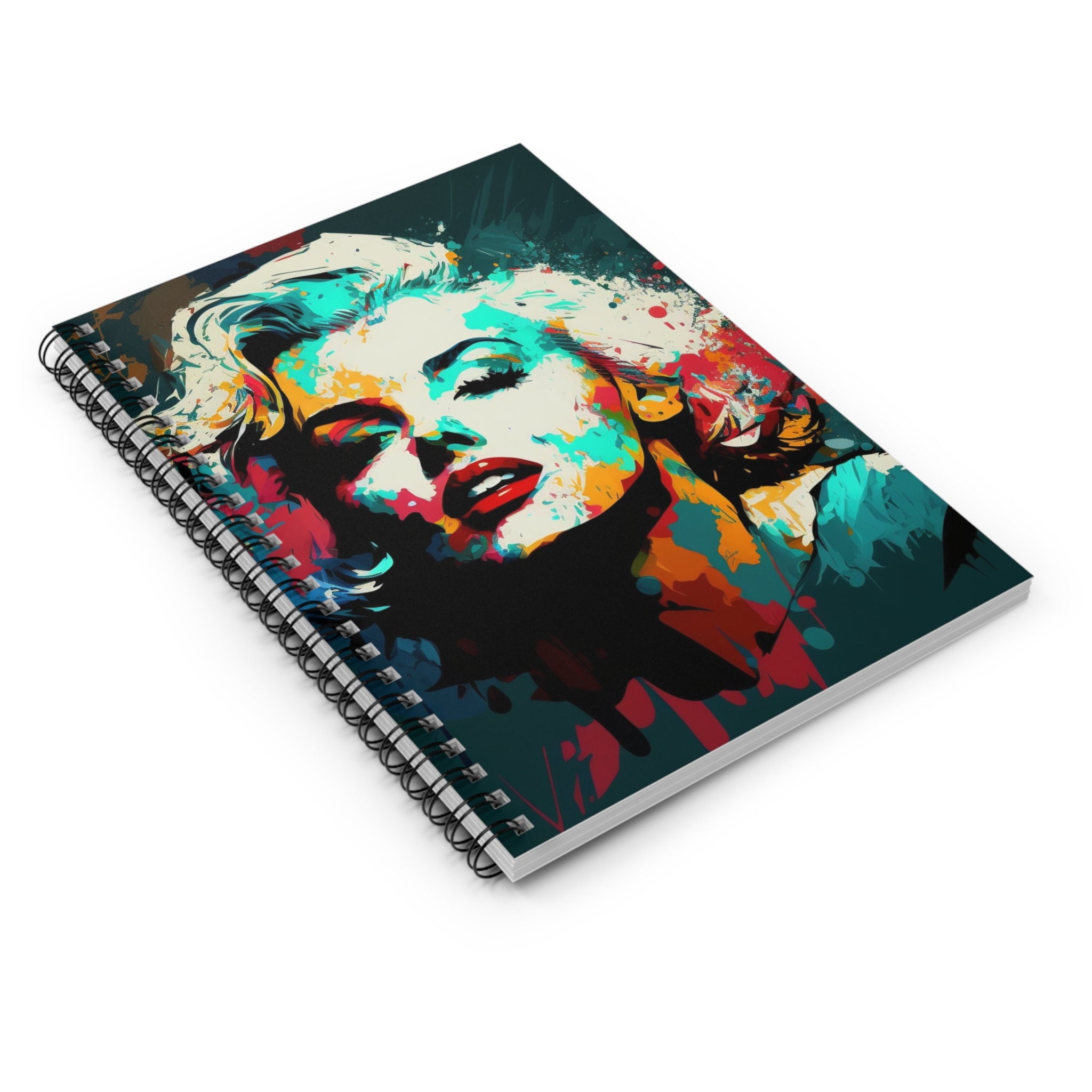 Marilyn Monroe Abstract Art Spiral Notebook Ruled Line - Etsy