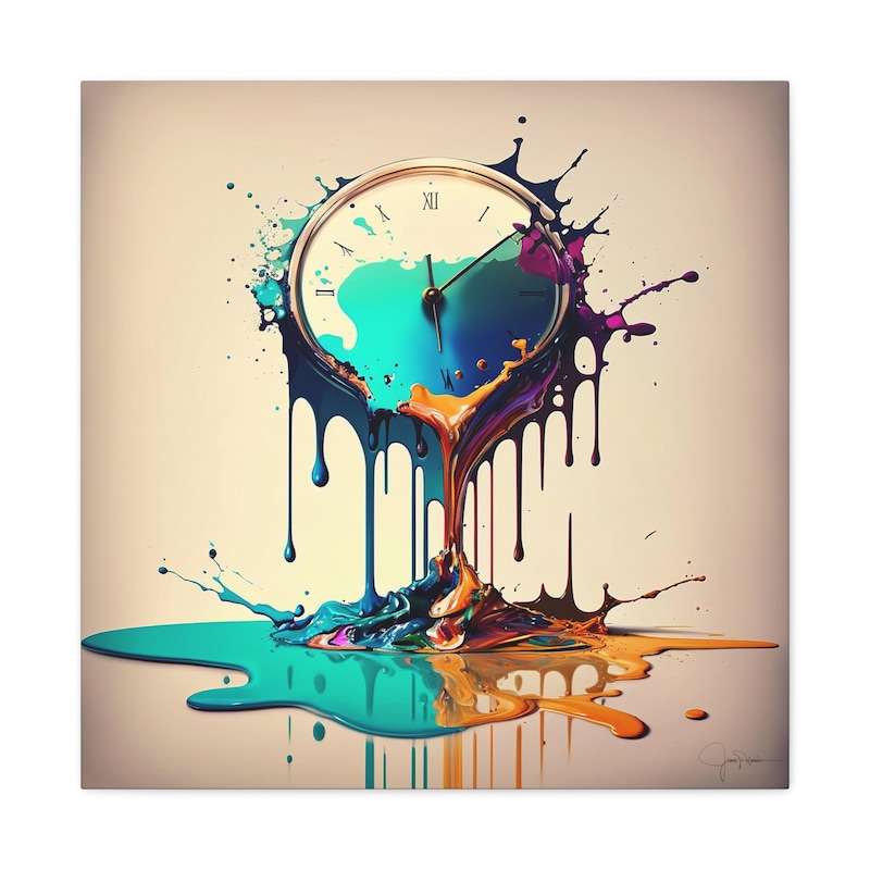 Melting Clock - Etsy