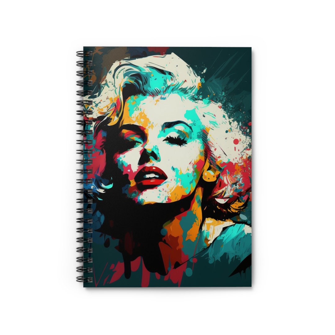 Marilyn Monroe Abstract Art Spiral Notebook Ruled Line - Etsy
