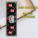 Cute Cat Cross Stitch Bookmark, Christmas Cat Cross Stitch Pattern PDF ...