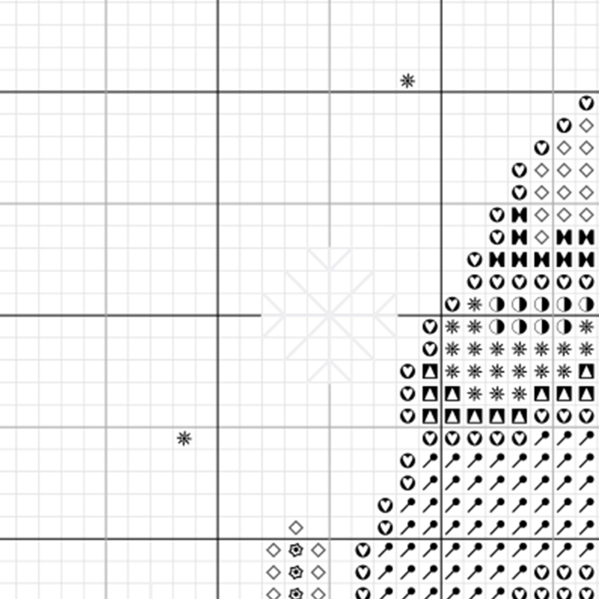 Christmas Garland Ghost Cross Stitch Pattern Cute Christmas Ghost ...