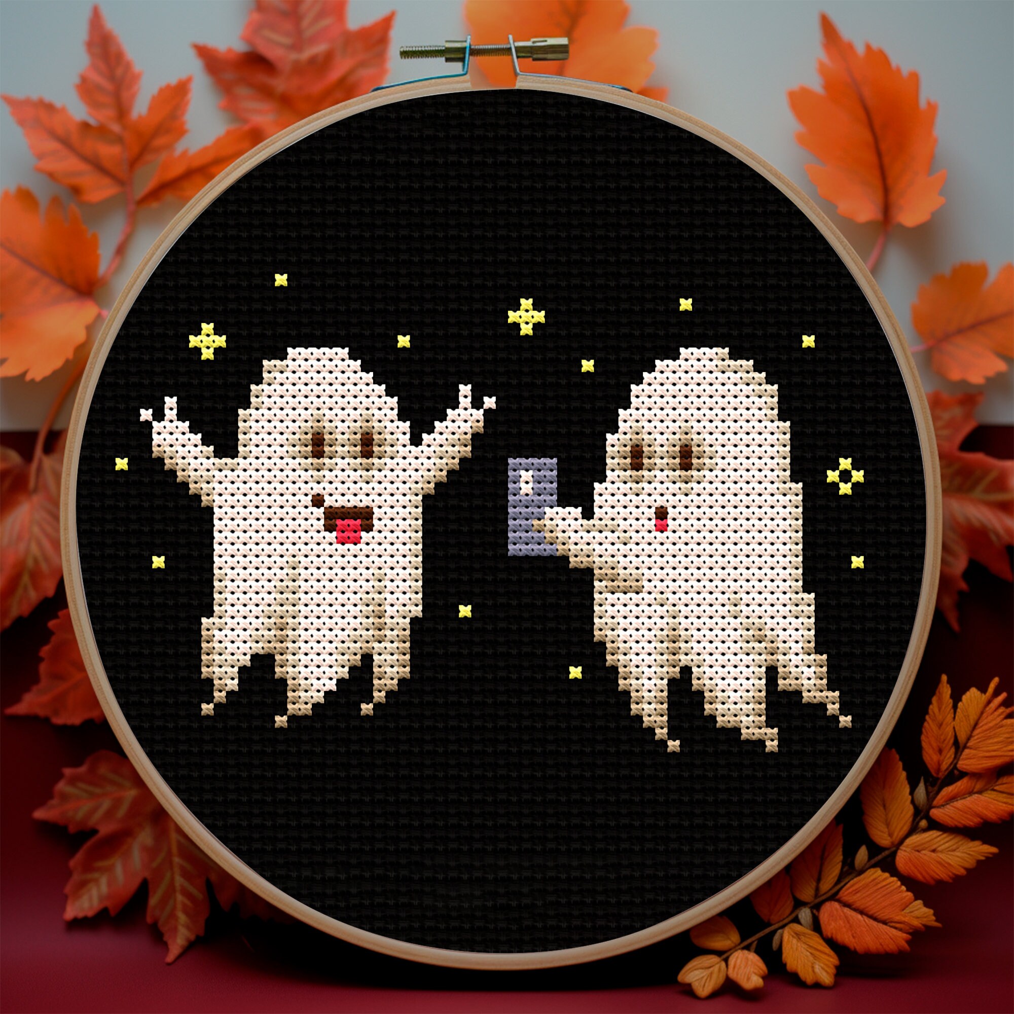 Ghosts Take Pictures Cross Stitch Pattern PDF Cute Ghost - Etsy