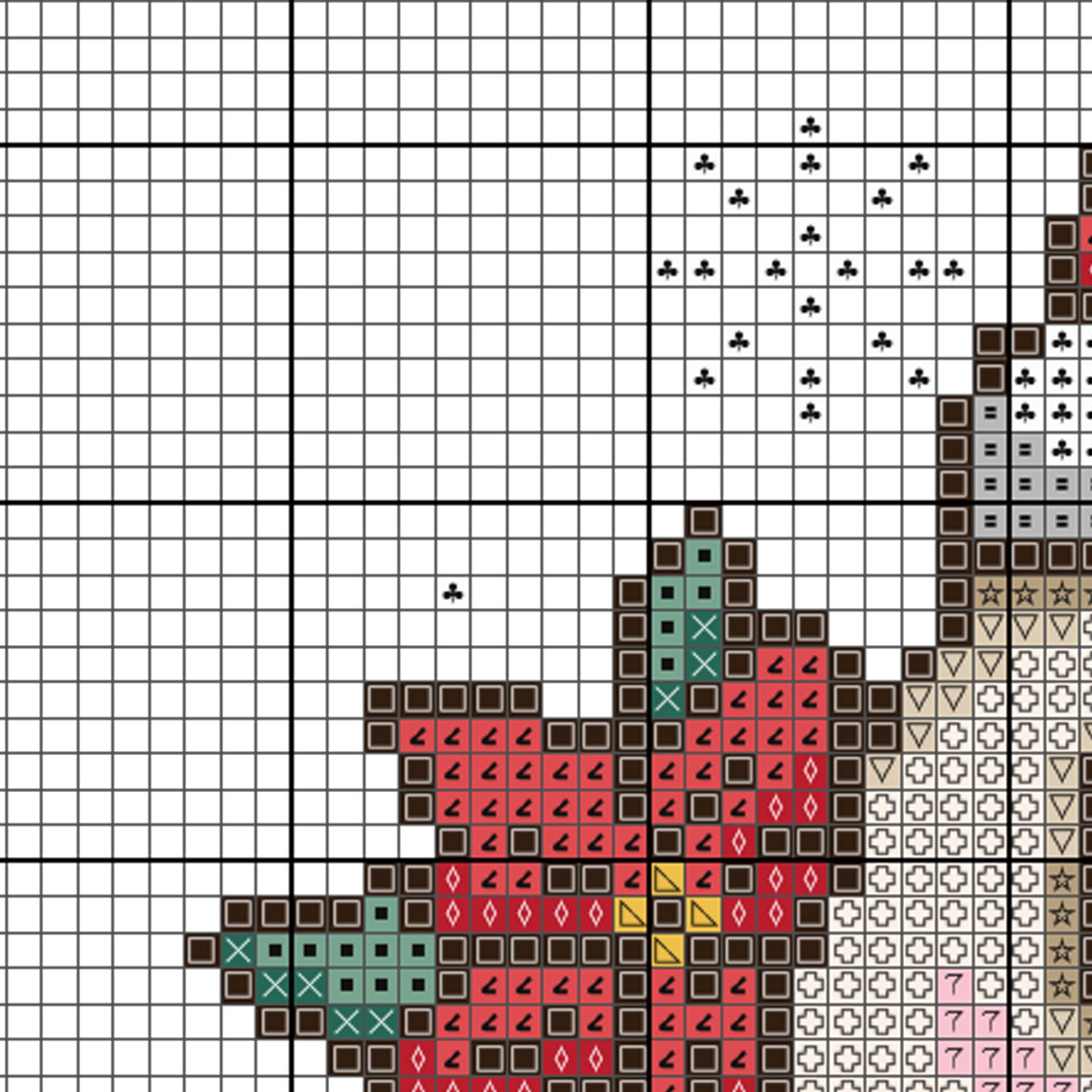 Christmas Cute Ghost Cross Stitch Pattern Ghost in Flowers Embroidery ...