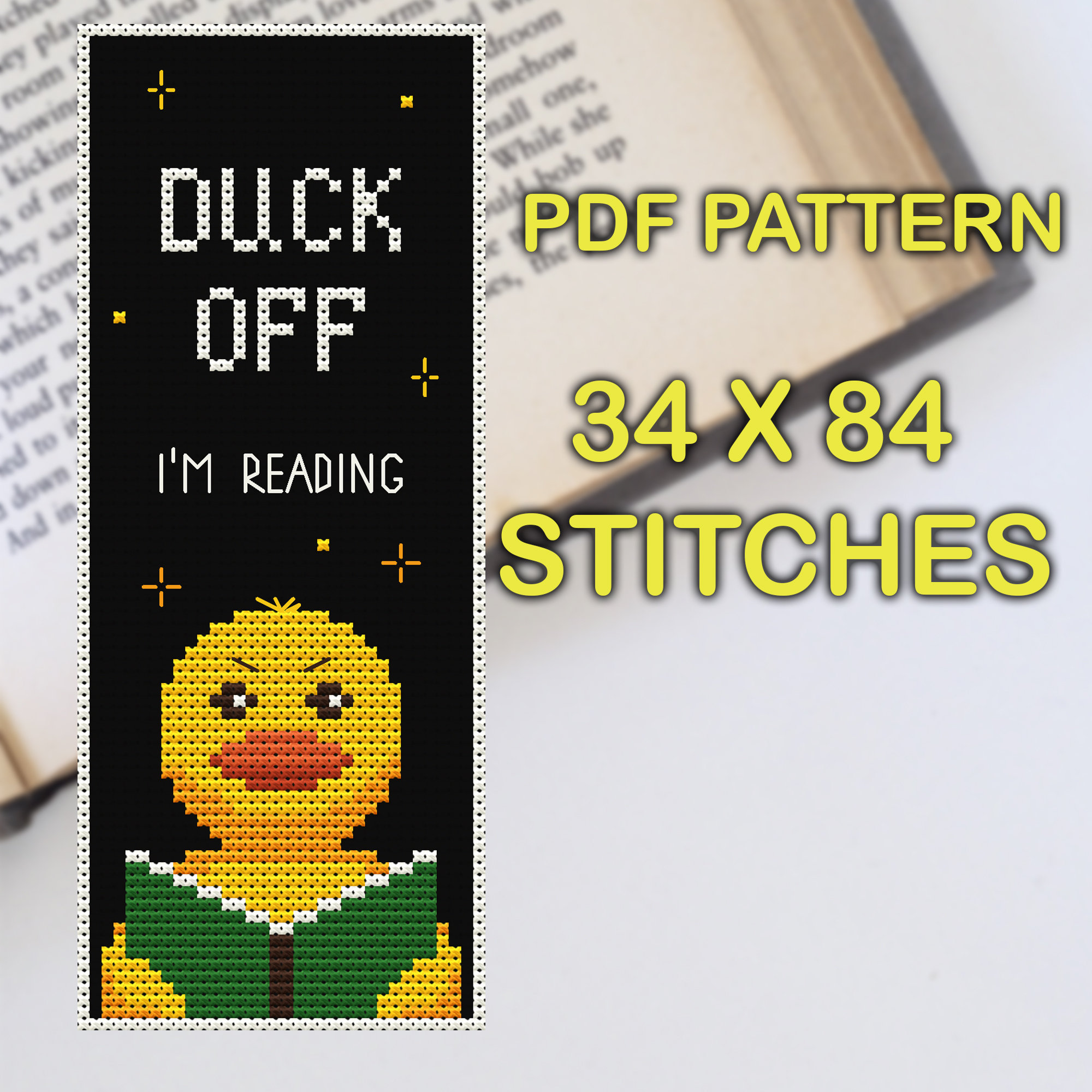 Snarky Cross Stitch Pattern PDF Duck Embroidery Design Rude Cross ...