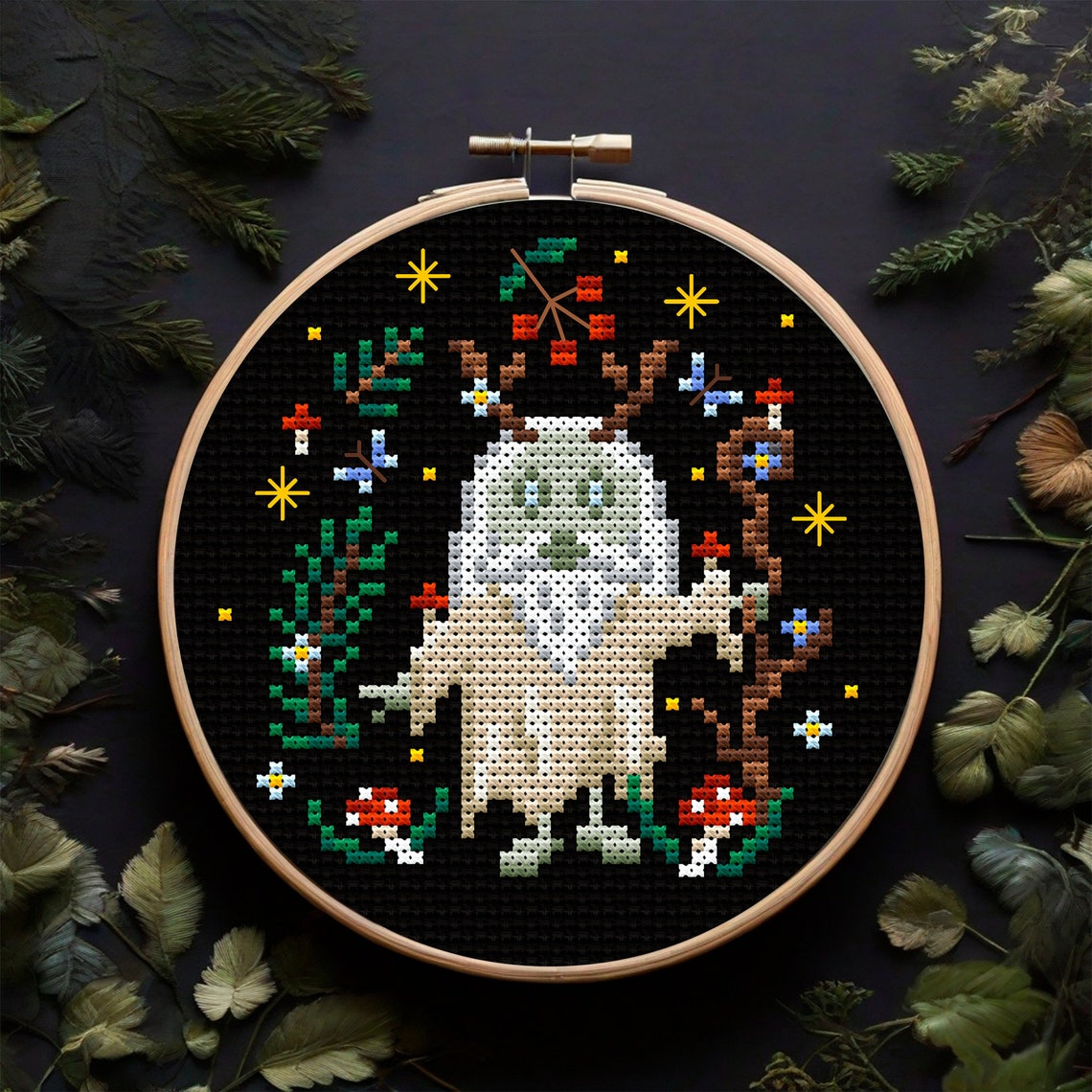 Chugaister Cross Stitch Pattern PDF Creepy Cute Horror Slavic - Etsy