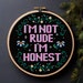 Snarky Cross Stitch Pattern PDF Sarcastic Embroidery Floral Cross ...