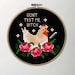 Rude Chicken in Flowers Snarky Cross Stitch Pattern PDF Floral Chicken ...