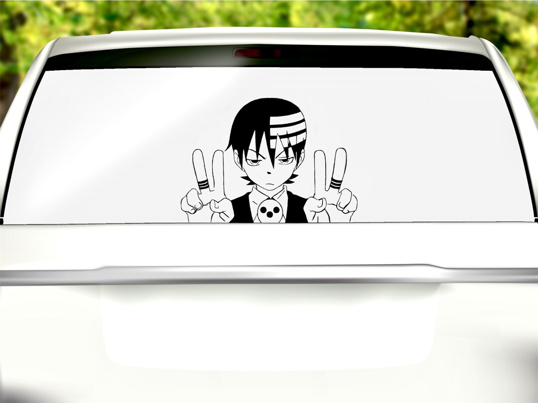 Soul Eater Death the Kid Vinyl Decal Large Anime Car Window Adhesive ...