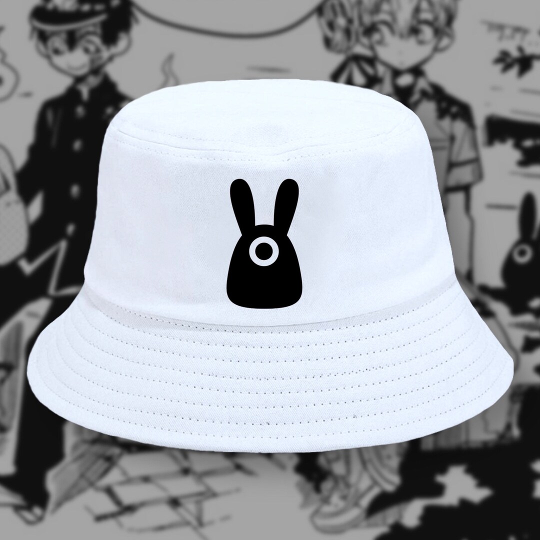 TBHK Black Mokke Bucket Hat | Black & White Anime Bucket Hat | Old ...