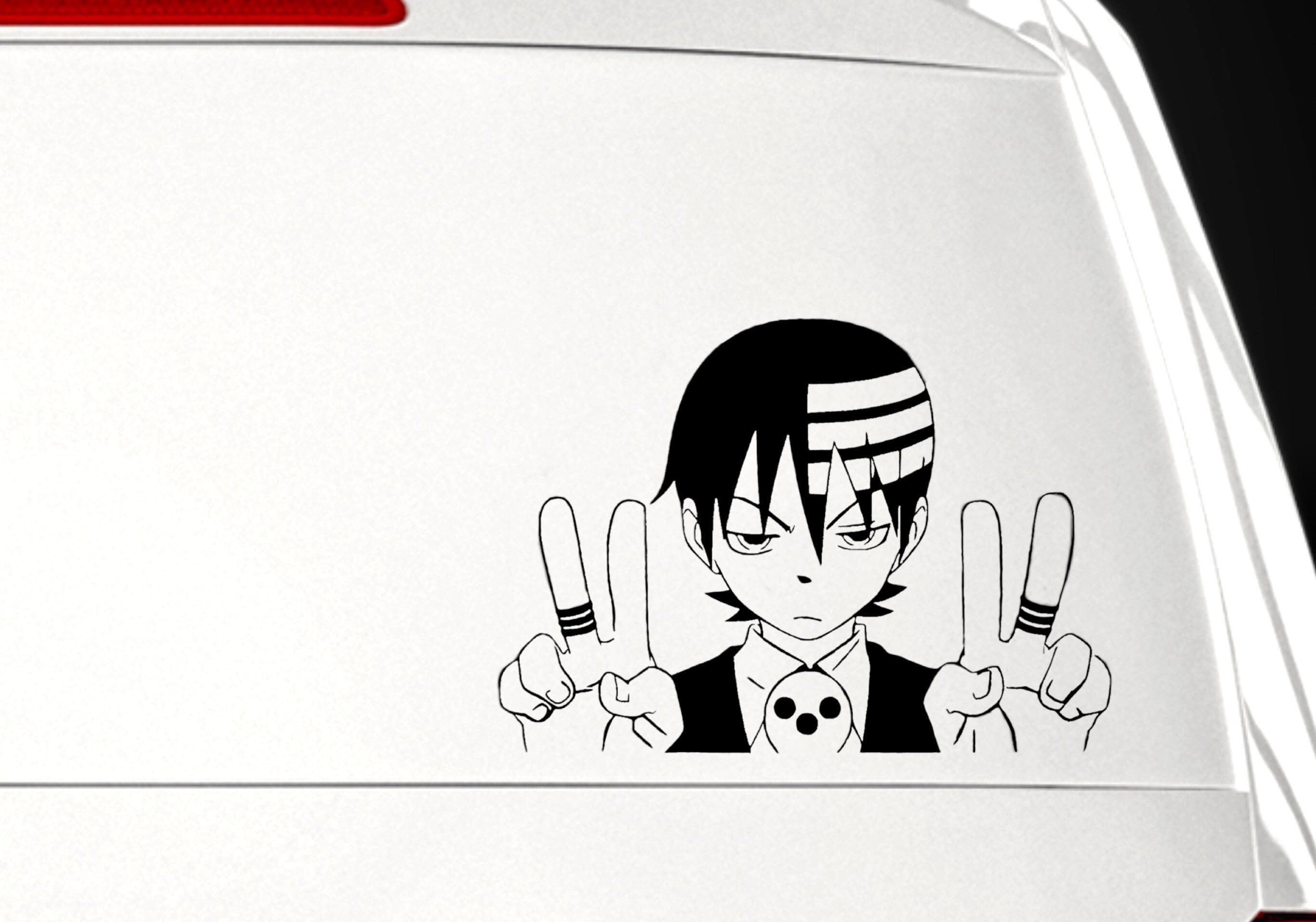 Soul Eater Death the Kid Vinyl Decal Anime Car Window Adhesive Vinyl ...