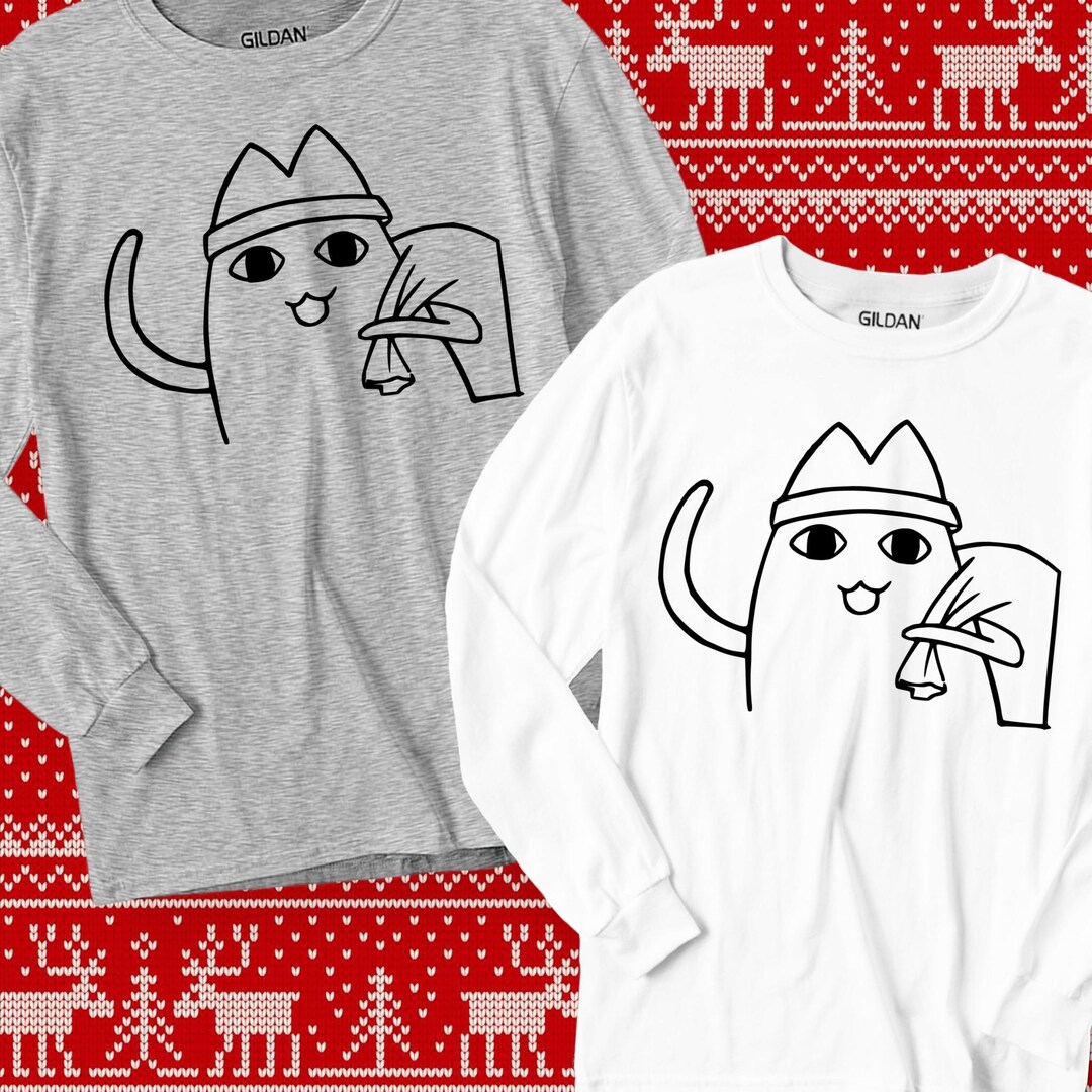 Christmas Chiyo-chichi Long Sleeve Tshirt Anime Holiday Shirt Azumanga ...