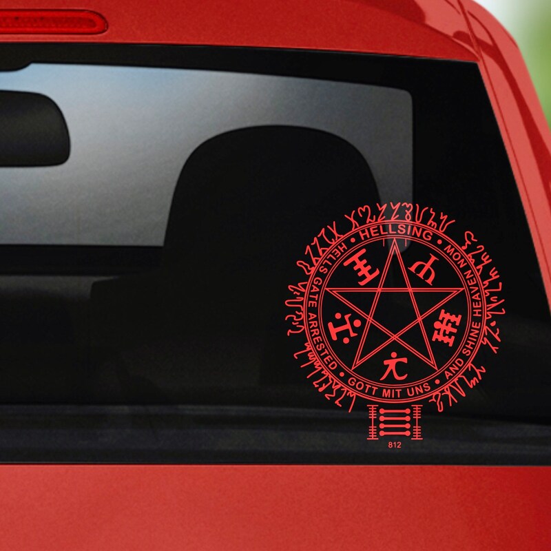 Anime Car Decal - Etsy