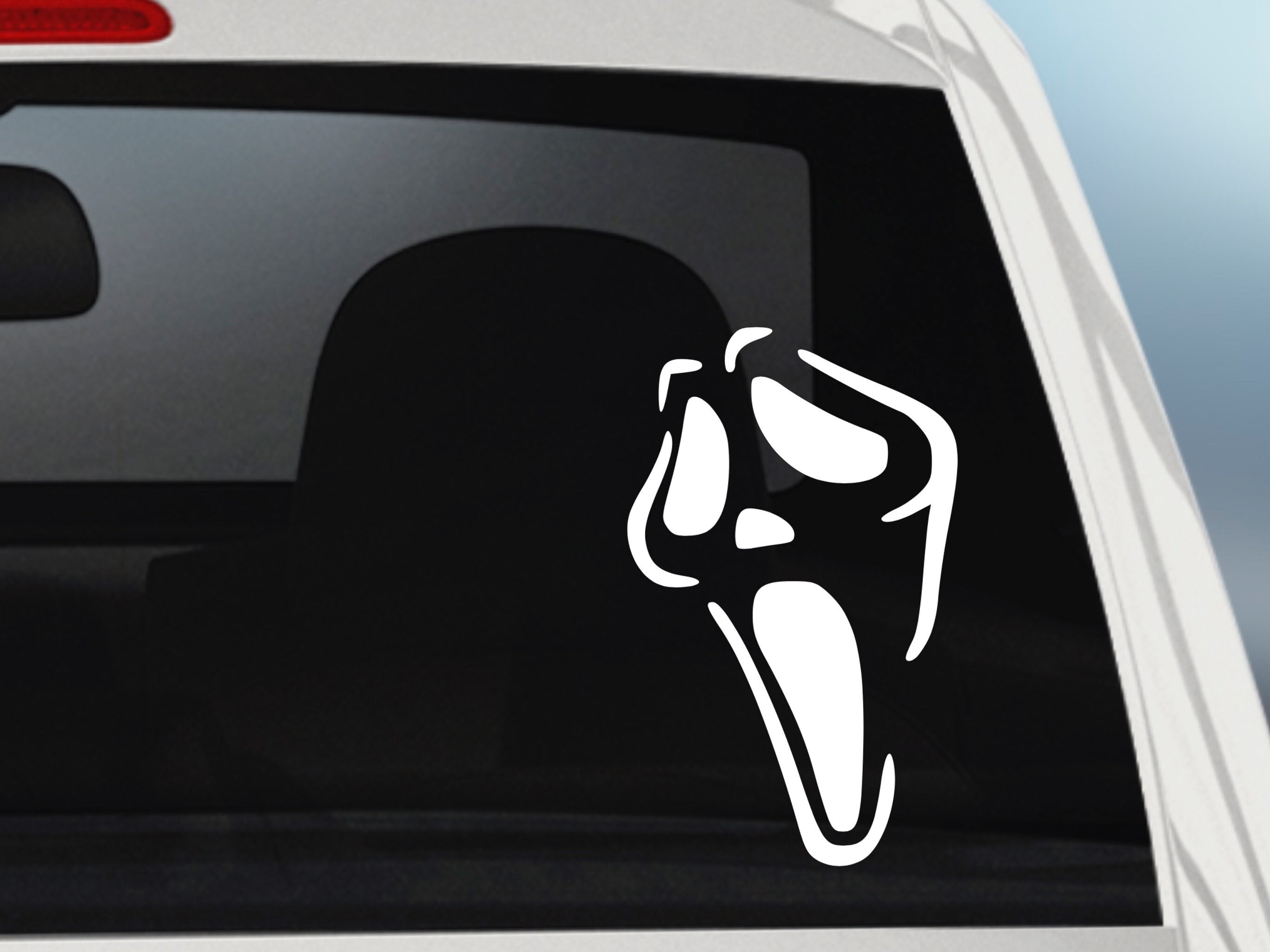 Scream Ghostface Vinyl Decal Creepy Spooky Goth Car Window Sticker ...
